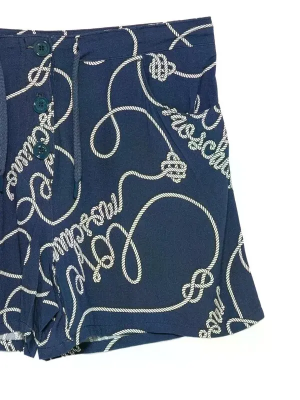 Moschino Rope-print Drawstring Shorts