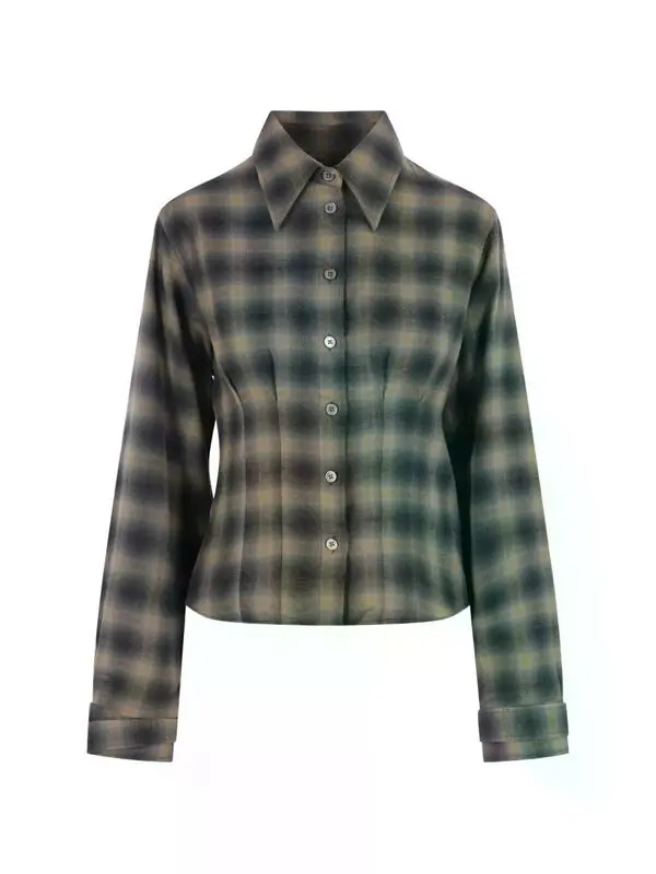Our Legacy Envelop Check-print Flannel Shirt - Black