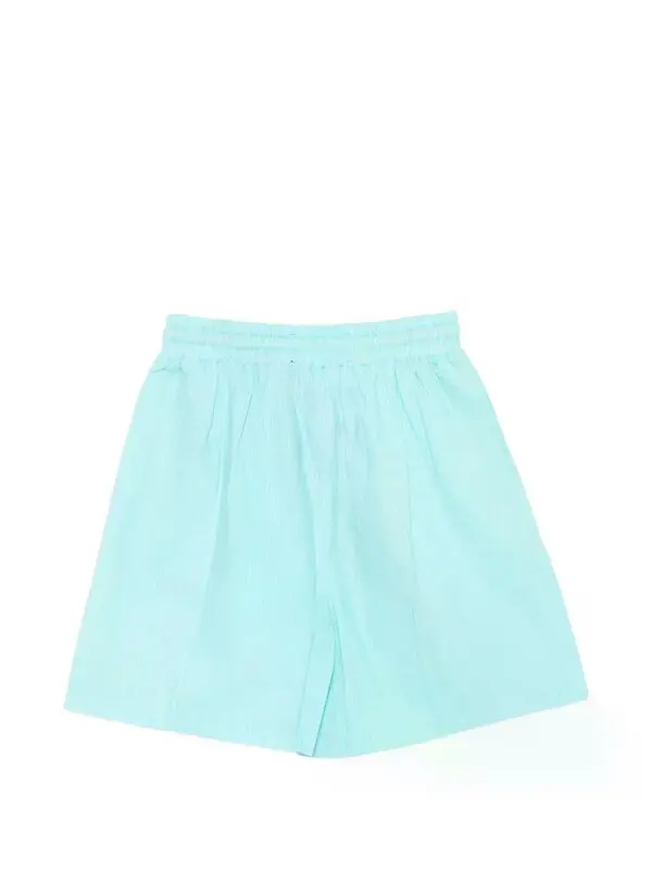 Moschino Logo-print Pinstripe-pattern Shorts