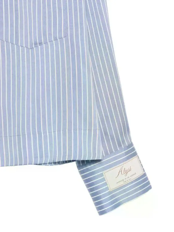 ALYSI Striped Chest-pocket Shirt