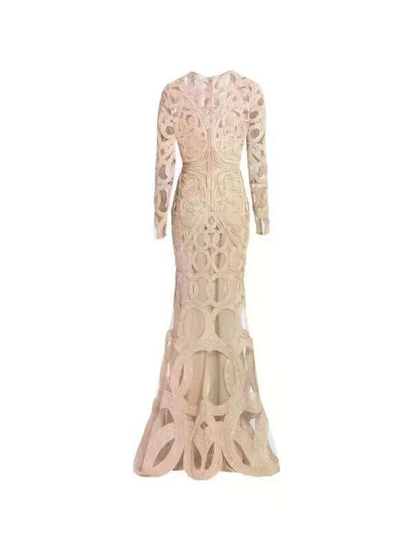 Elie Saab Sequin-embroidered Maxi Dress