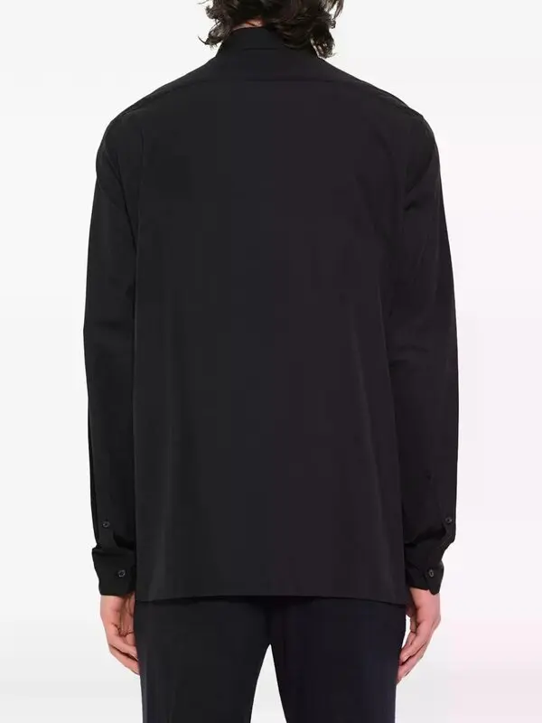 LANVIN Graphic-print Small-collar Shirt