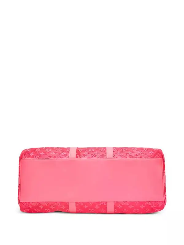 LOUIS VUITTON Keepall Bandoulière Mesh Holdall - Pink