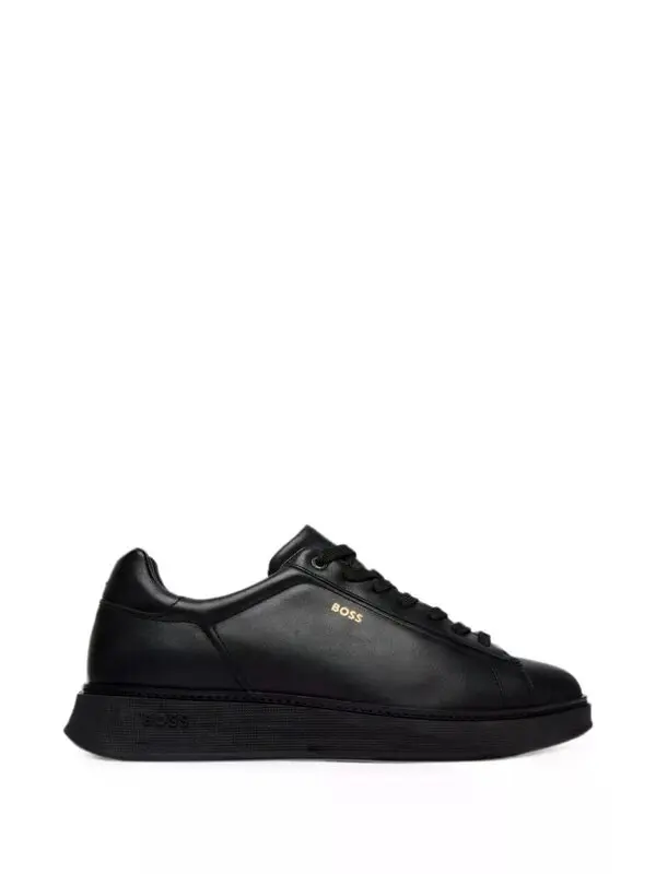 BOSS Logo-print Leather Sneakers