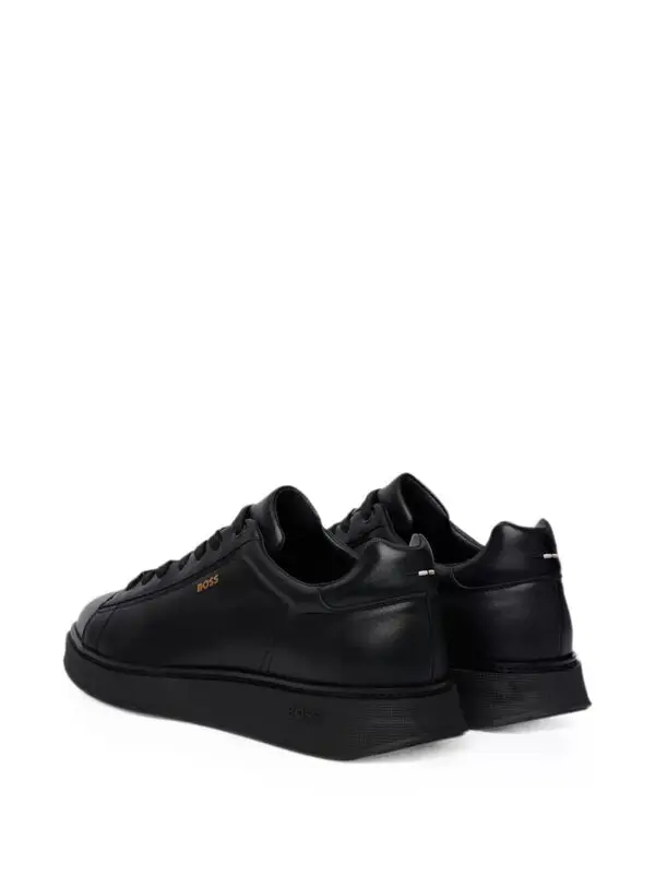 BOSS Logo-print Leather Sneakers