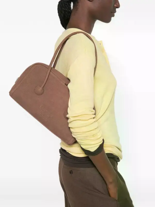 MARGESHERWOOD Logo-embossed Leather Shoulder Bag