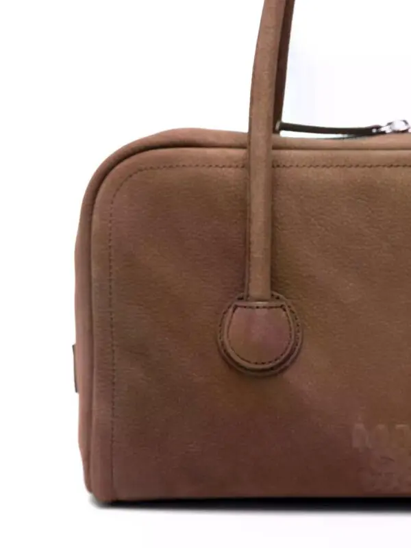 MARGESHERWOOD Logo-embossed Leather Shoulder Bag