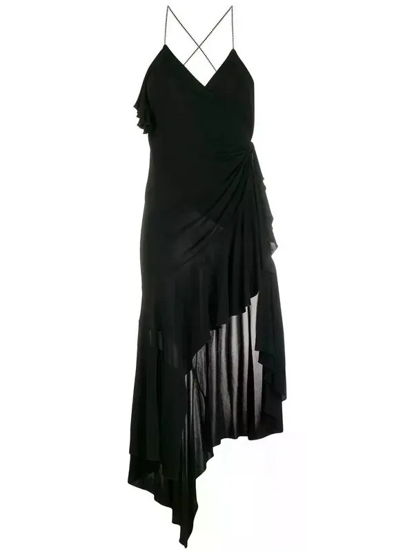 Philosophy Di Lorenzo Serafini Ruffled Asymmetric Hem Dress