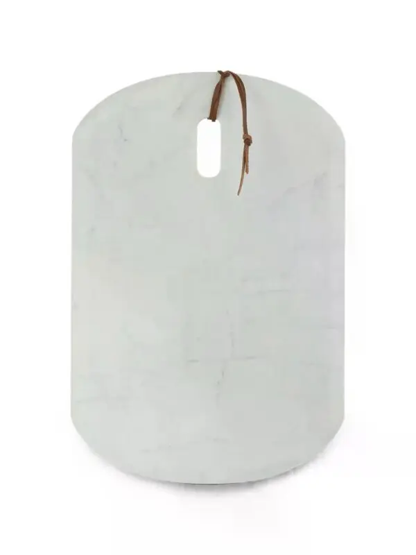J-LINE Marble Leather-strap Chopping Board