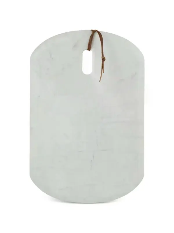 J-LINE Marble Leather-strap Chopping Board