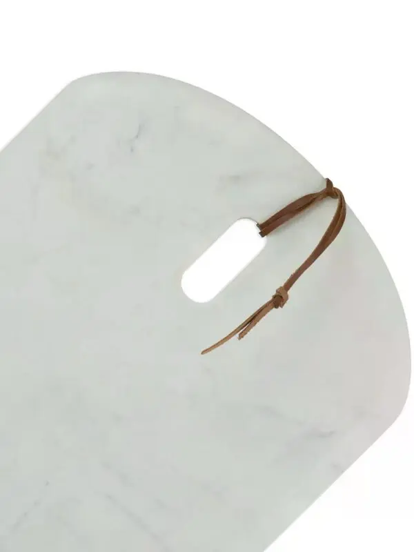 J-LINE Marble Leather-strap Chopping Board