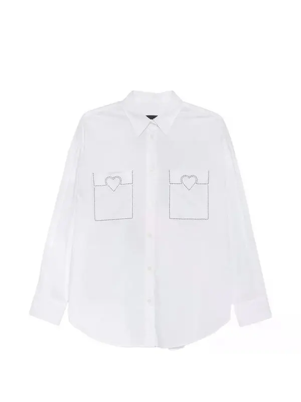 Moschino Heart-embroidered Shirt