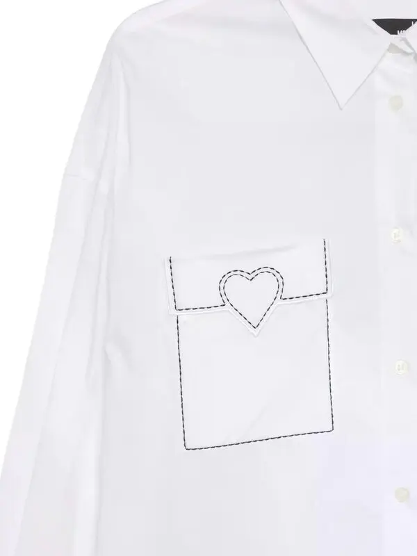 Moschino Heart-embroidered Shirt