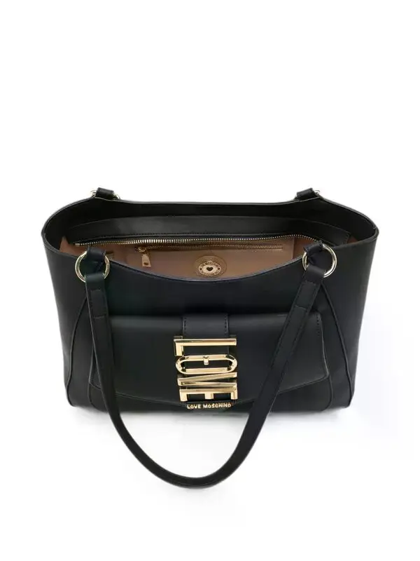 Moschino Logo Plaque Shoulder Bag