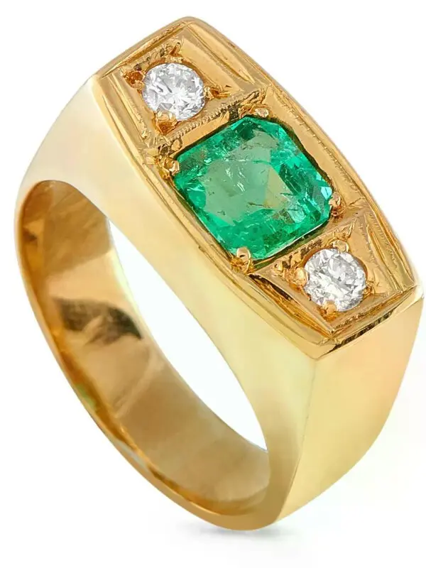LB EXCLUSIVE Emerald And Diamond Ring