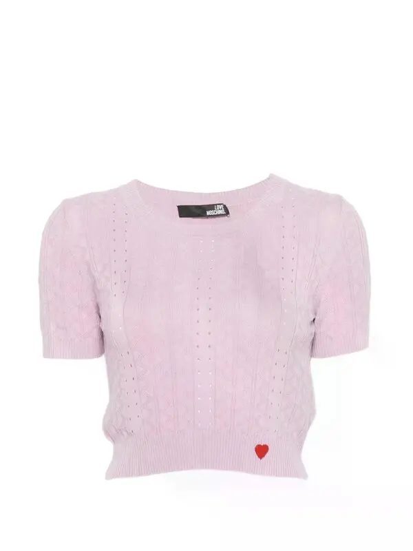 Moschino Heart-embroidered T-shirt
