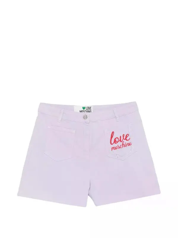 Moschino Logo-embroidered Shorts