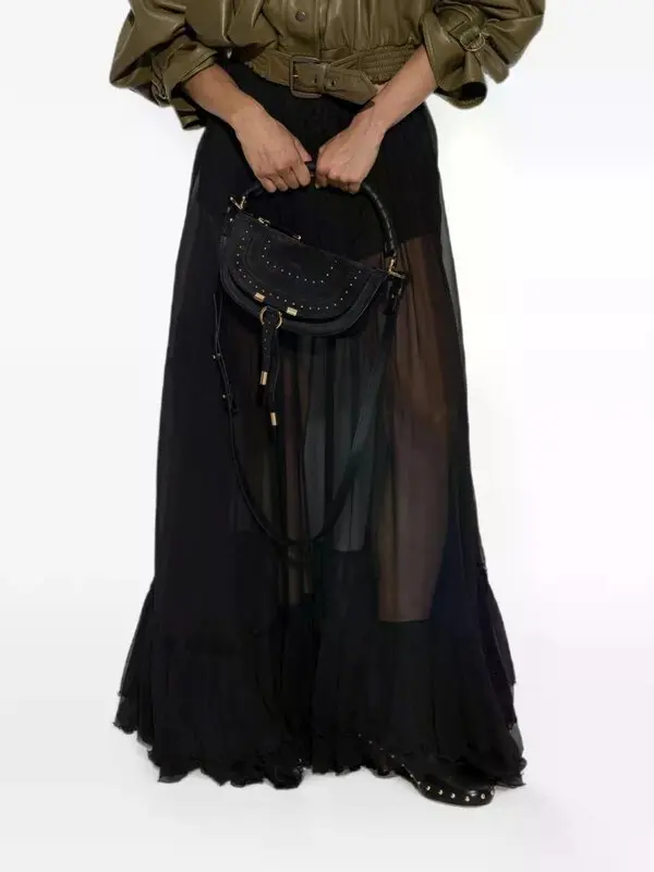 Chloé Ruffled Silk Skirt
