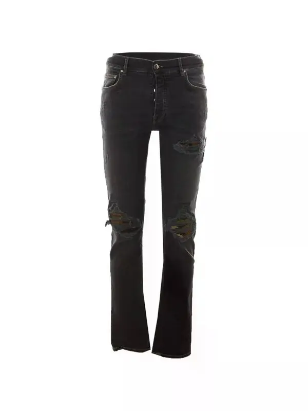 Amiri Mx1 Camo-patch Jeans - Black