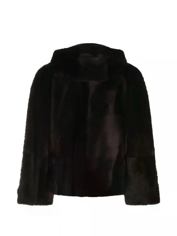 Brunello Cucinelli Hooded Shearling Jacket