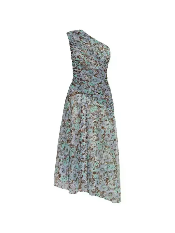 Tory Burch Floral-print Asymmetric Dress