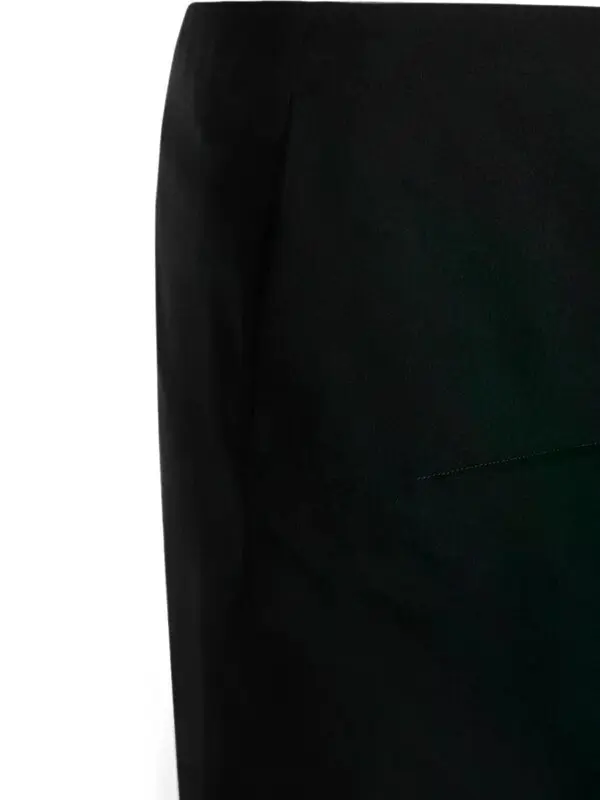 Rick Owens Front-slit Wool Midi Skirt