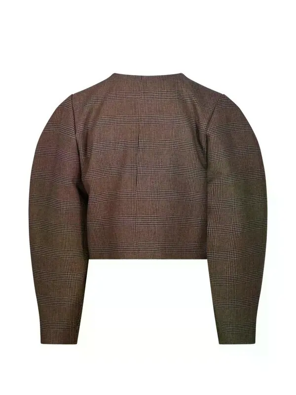 P.a.r.o.s.h Check Cropped Jacket