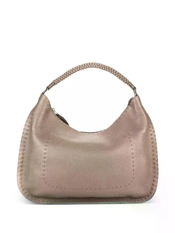 Fendi Selleria Whipstitch Tote Bag - Grey