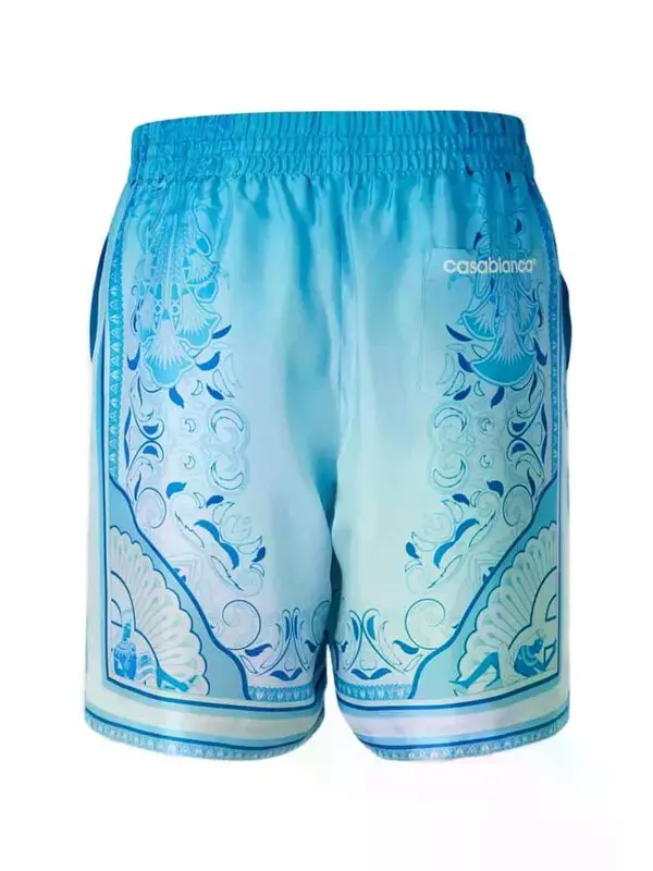 Casablanca Egypsonrug Silk Shorts