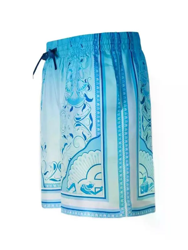 Casablanca Egypsonrug Silk Shorts