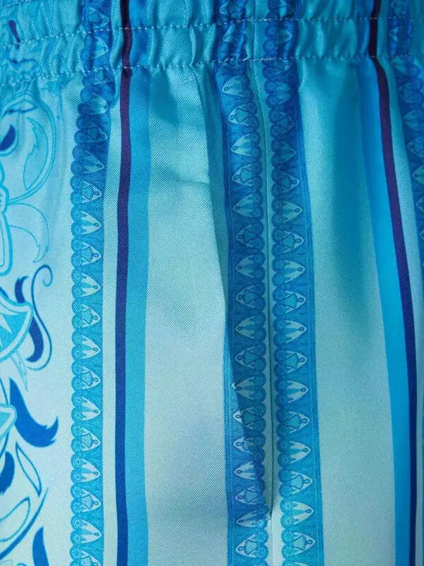 Casablanca Egypsonrug Silk Shorts