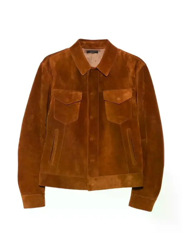 TOM FORD Suede Jacket - Brown