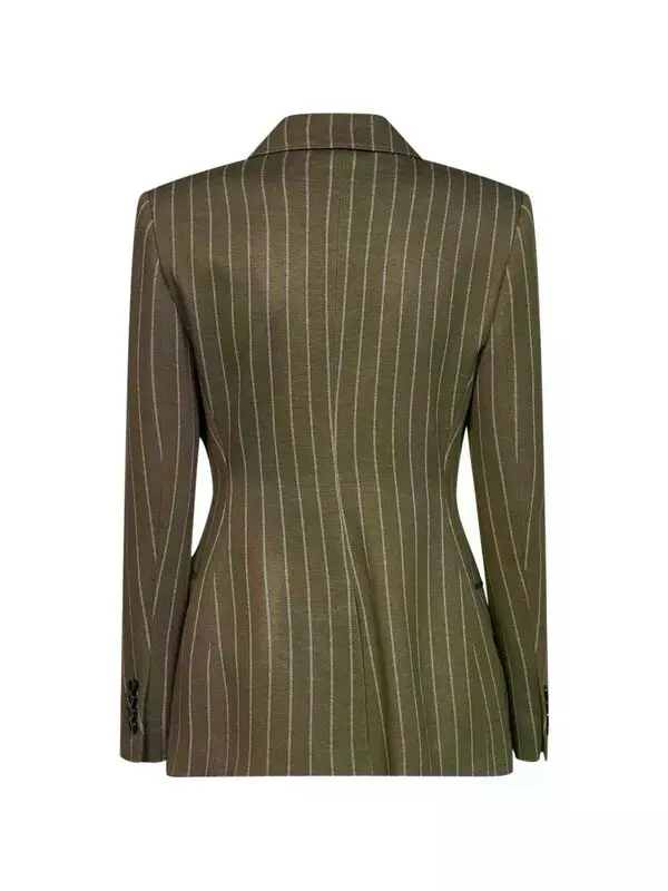 Max Mara Balta Double-breasted Pinstripe Blazer