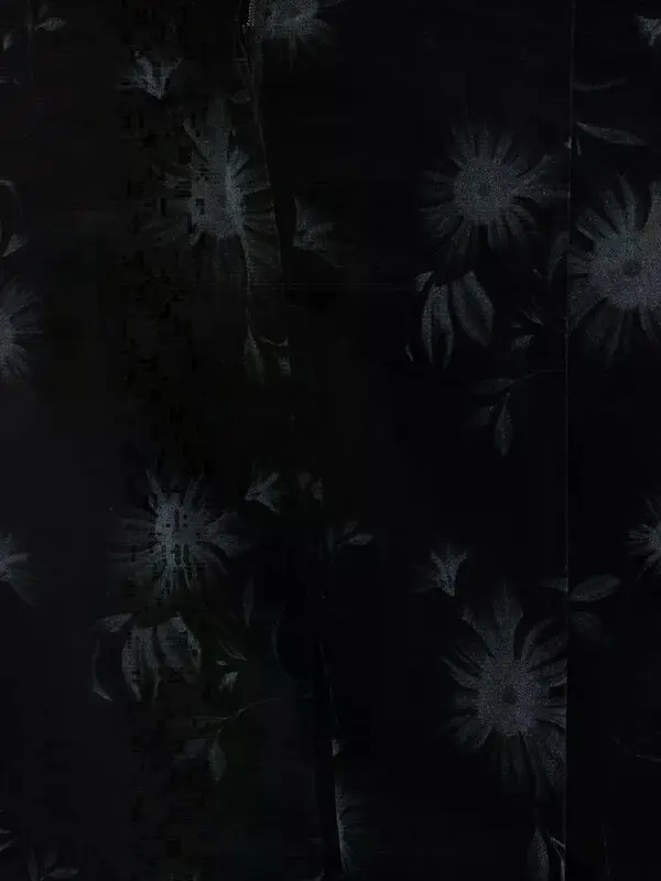 Pinko Ducato Floral-print Trousers - Black