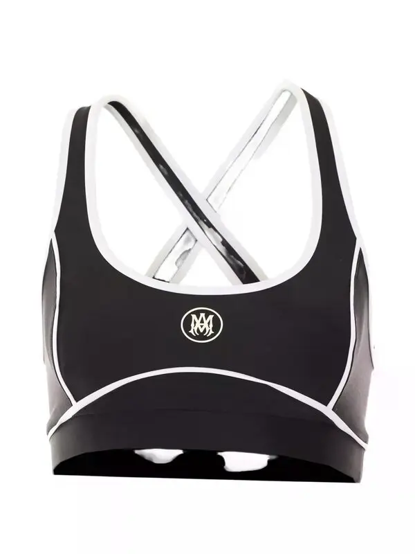 Amiri Ma Logo-detail Sports Bra - Black