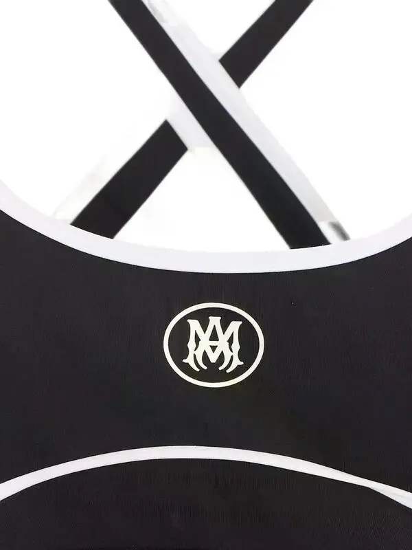 Amiri Ma Logo-detail Sports Bra - Black