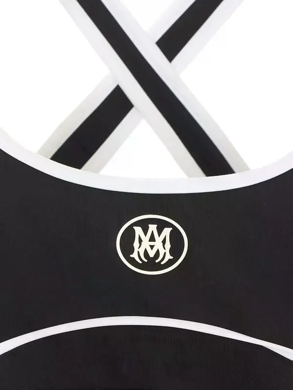 Amiri Ma Logo-detail Sports Bra - Black