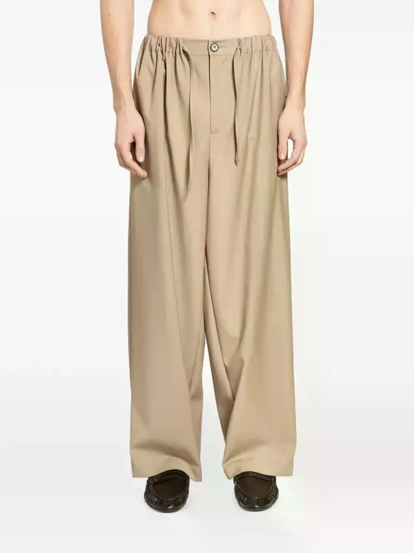 ROSE BURRITO Wool Wide-leg Trousers