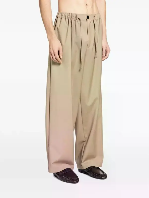 ROSE BURRITO Wool Wide-leg Trousers
