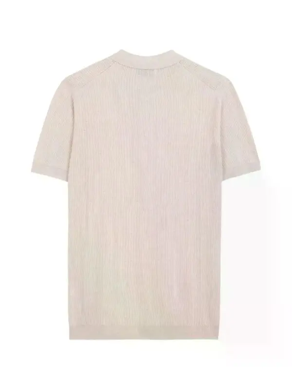 NOWADAYS Ribbed-knit Polo Shirt
