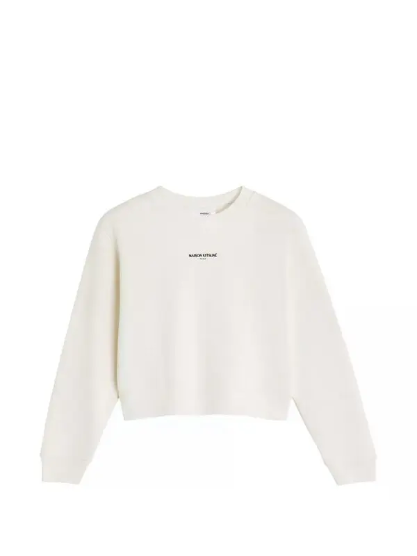 Maison Kitsuné Logo Print Sweatshirt - Neutrals