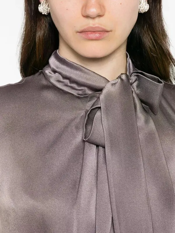 Alberta Ferretti Sleeveless Tie-neck Shirt