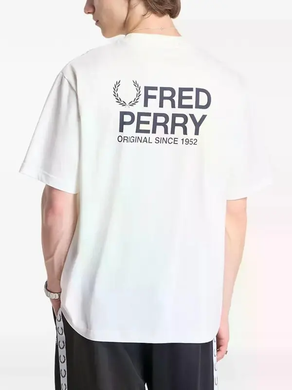 Fred Perry Logo-print T-shirt - White