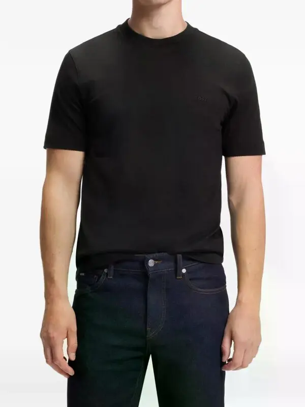 BOSS Logo-embroidered T-shirt