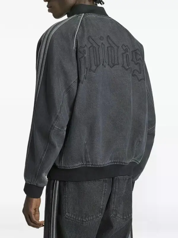 Adidas Logo-embroidered Denim Jacket