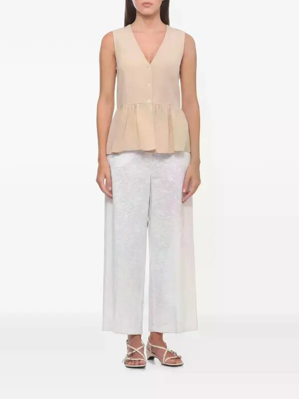 EMME V-neck Ruffled Top
