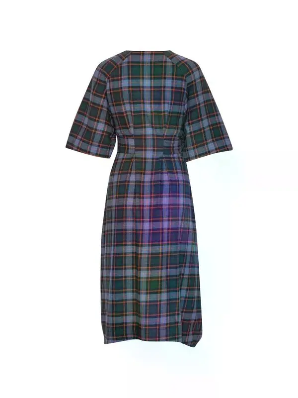 Henrik Vibskov Plaid Midi Dress