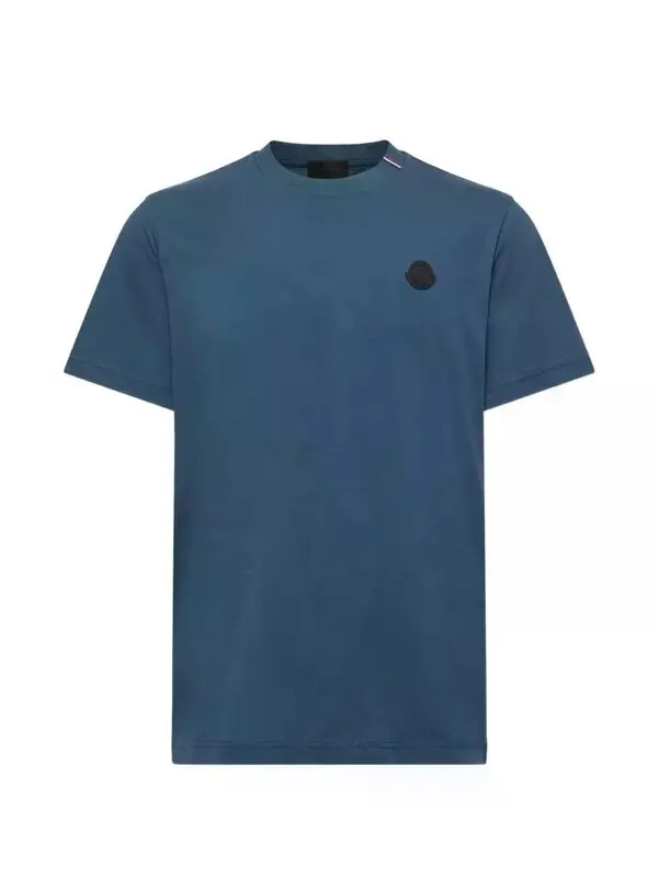 Moncler Logo-patch T-shirt - Blue