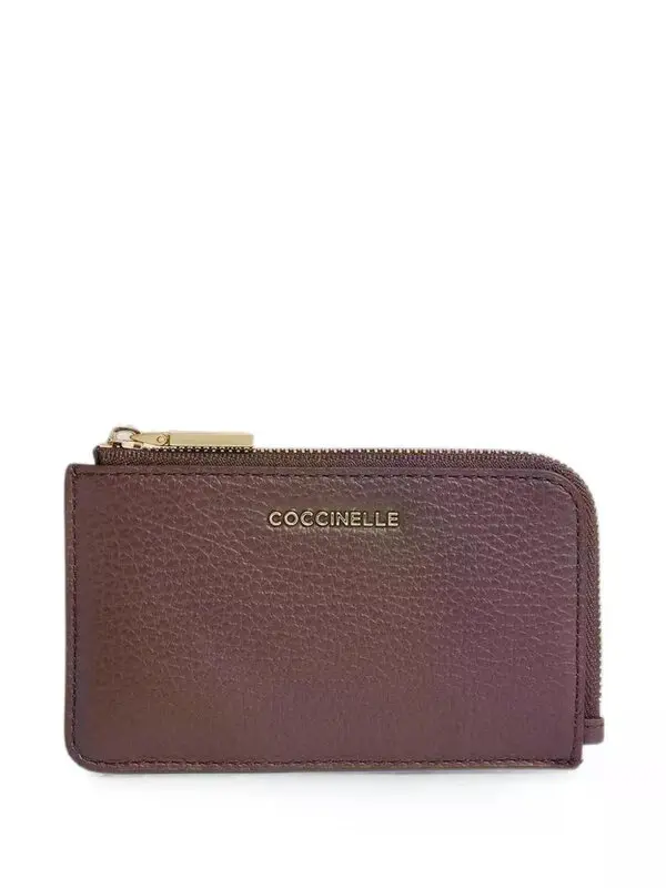 COCCINELLE Metallic Logo-print Card Holder