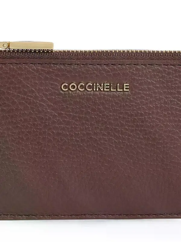 COCCINELLE Metallic Logo-print Card Holder